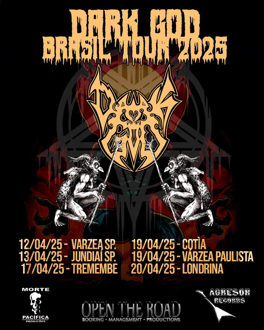 DARK GOD lleva su deathrash metal a Brasil en una gira histórica ...